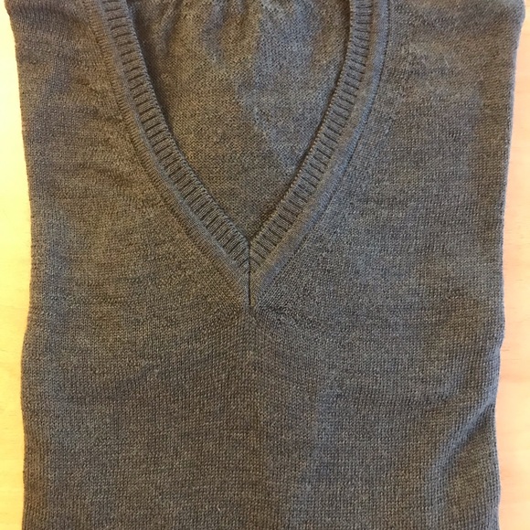Linea Donna | Sweaters | Dark Green Heathered Wool V Neck Sweater M No ...